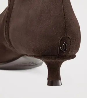 JIMMY CHOO Lory 35 Suede Ankle Boots - Brown