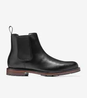 Cole Haan Roundhill Grand Waterproof Chelsea Boots - Black