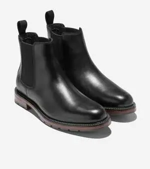 Cole Haan Roundhill Grand Waterproof Chelsea Boots - Black