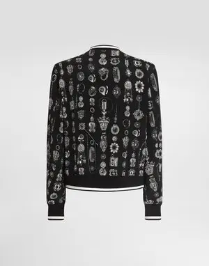 Dolce & Gabbana Jewel- Marocain Crêpe Jacket - Print
