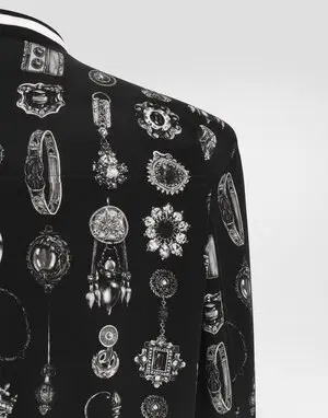 Dolce & Gabbana Jewel- Marocain Crêpe Jacket - Print