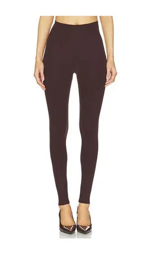 Commando Neoprene Legging In Cognac - Oxblood