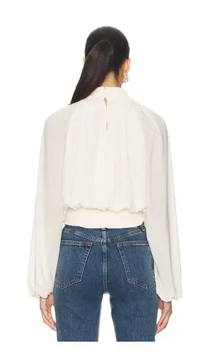 Ronny Kobo Anouk High Neck Pussy-bow Blouse