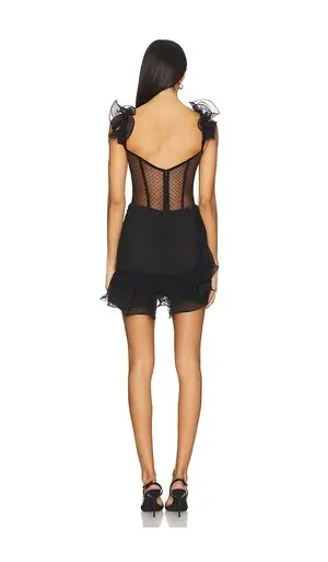 PatBO Laila Lace Flutter Mini Dress