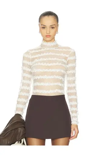 MAUDE CLUB Tinsley Top - Ivory