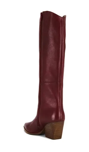 Seychelles Begging You" Tall Boots - Cranberry Leather