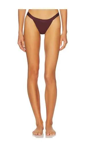 NEGATIVE UNDERWEAR Sieve Thong In Burgundy - Garnet