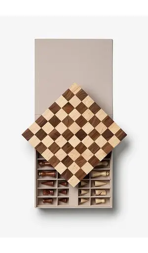 PRINTWORKS Wood Chess The Minimalist