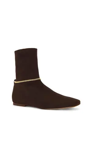 MARIA LUCA Norma Bootie With Chain Detail