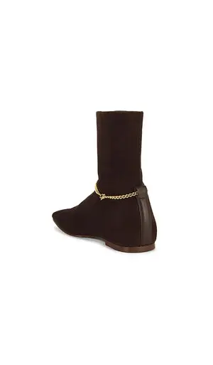 MARIA LUCA Norma Bootie With Chain Detail