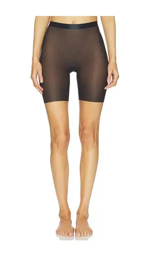 Spanx Spanxsmooth Sheer Smoothing Mid Thigh In Black - Very Black