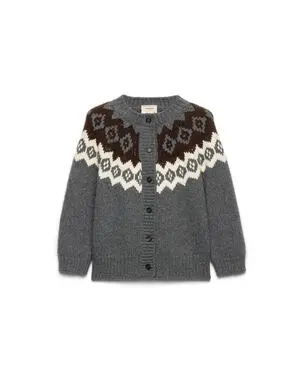 Prada Wool And Cashmere Cardigan - Grey