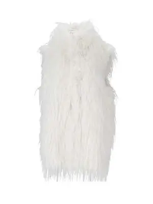 Pinko Pinko Neva Faux Fox Fur Gilet - White