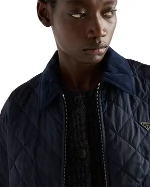 Prada Re-nylon Blouson Jacket - Blue