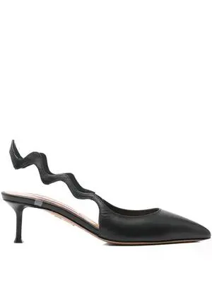 AQUAZZURA 55mm Artiste Pointed-toe Pumps - Black
