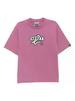AGNES B. Logo-embroidered T-shirt