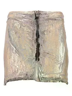 Metallic Mini Skirts