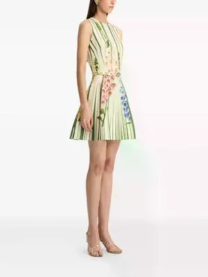 Oscar De La Renta Foxglove Belted Dress - Neutrals