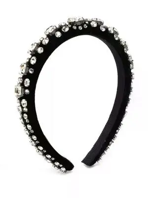 JENNIFER BEHR Crystal-embellished Headband - Black