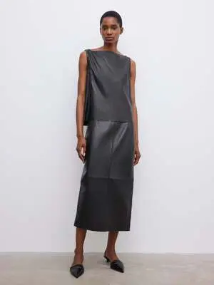 HOUSE OF DAGMAR Leather Sleeveless Top