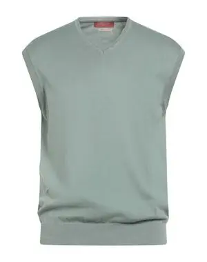 DANIELE FIESOLI Cotton Sweater Vest - Sage Green