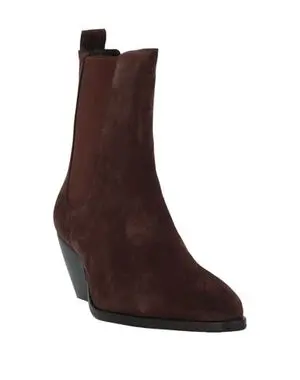 Sandro Leather Ankle Boots - Brown