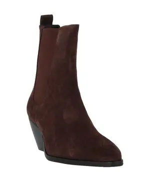 Sandro Leather Ankle Boots - Brown