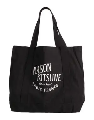 Maison Kitsuné Cotton Canvas Shopper - Black