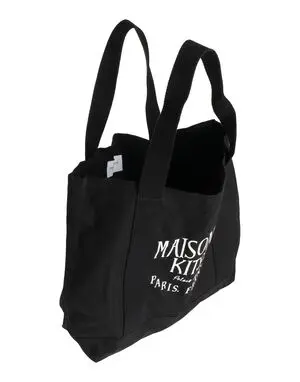 Maison Kitsuné Cotton Canvas Shopper - Black