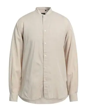LIU •JO MAN Shirt Size Lyocell, Linen, Cotton - Beige