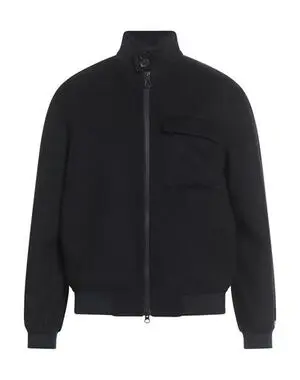 PALTO' Brushed-Felt Harrington Jacket Blue