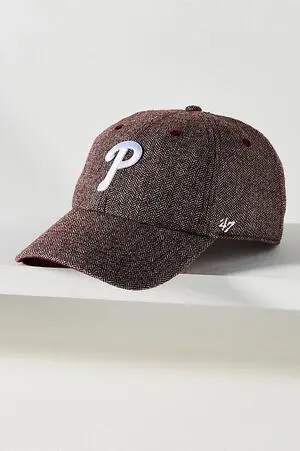 '47 Herringbone Baseball Cap - Dark Wine