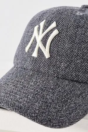 '47 Herringbone Baseball Cap - Yankees Charcoal
