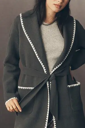 NVLT Whipstitch Wrap Coat