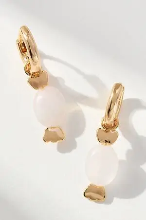 Anthropologie Festive Icon Huggie Earrings - Candy