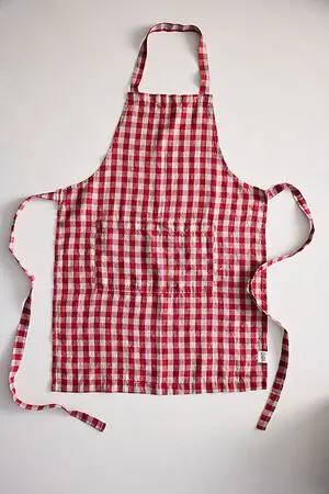TERRAIN Gingham Linen Apron