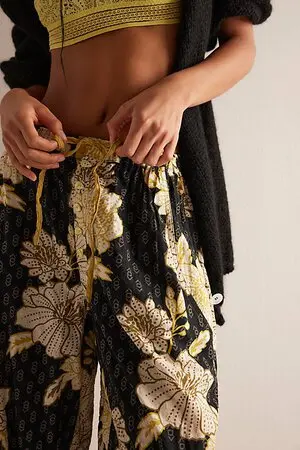 Free People On Repeat PJ Pants Black