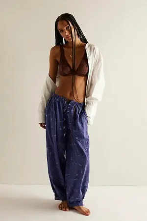 Free People On Repeat PJ Pants Holiday Ornaments - Navy