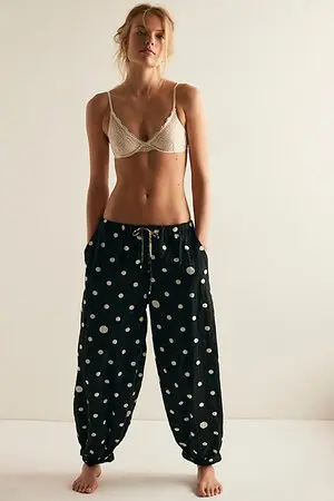 Free People On Repeat PJ Pants Onyx Combo