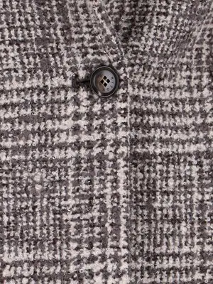 Kiton Single-breasted Wool Blend Coat