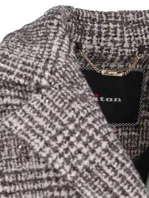 Kiton Single-breasted Wool Blend Coat