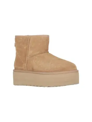 UGG Plateau Classic Mini Boots - Beige