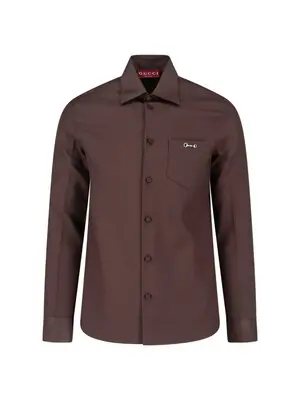 Gucci Horsebit' Shirt - Brown