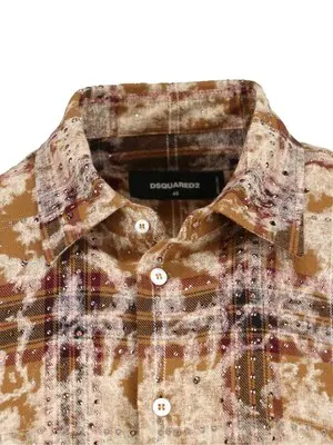 Dsquared2 Bleached Sparkly Check' Shirt