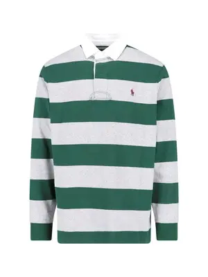Ralph Lauren Rugby' Striped Sweater - Green