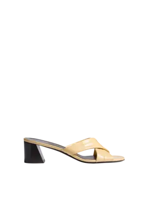 Khaite Liria Leather Sandals - Butter