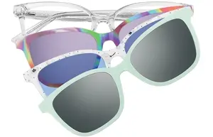 ZENNI Cat-Eye Full Rim Frame With Snap-On Sunlens