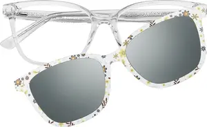 ZENNI Cat-Eye Full Rim Frame With Snap-On Sunlens