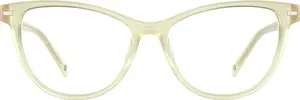 Zenni Cat-Eye Eyeglasses With Snap-On Sunlens Lemon