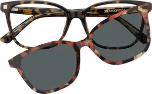 Zenni Cat-Eye Full Rim Frame With Snap-On Sunlens Tortoiseshell